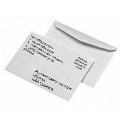 100 nasvetov za boljši odziv: Odzivna kuverta - Tako majhna, pa tako ...